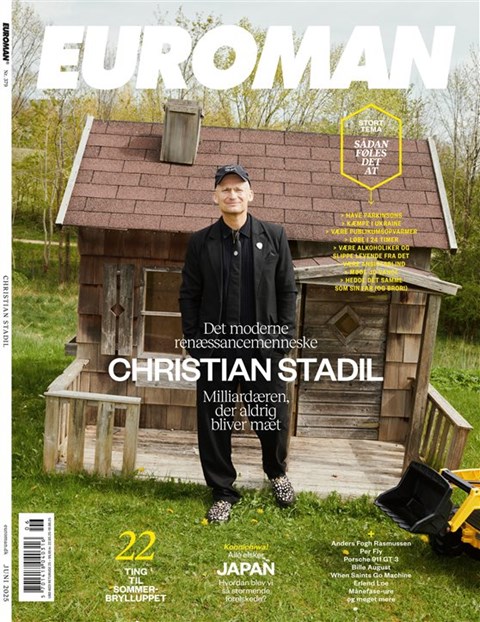 Our CEO and owner, Christian Stadil, on the cover of Euroman